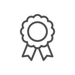 Award badge line icon Royalty Free Vector Image