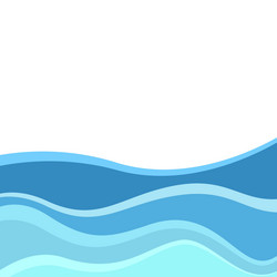 Sea wavy abstract frame background water waves Vector Image