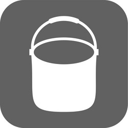 Pail icon Royalty Free Vector Image - VectorStock