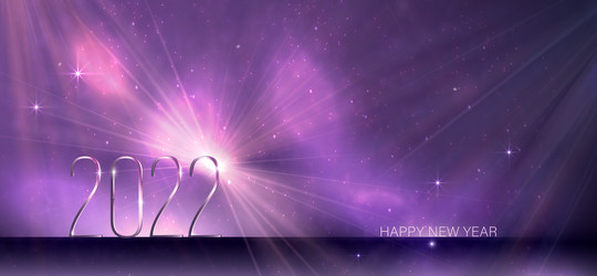 2022 metallic numbers black and white Royalty Free Vector