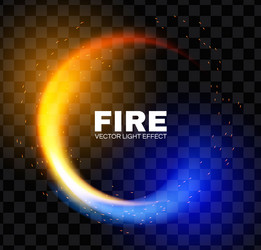 Little red and blue fire Royalty Free Vector Image