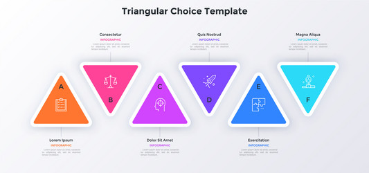 Thin Line Flat Triangle for Infographic Vector Images (over 170)
