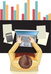 Man Working on Computer Clipart Vector Images (over 660)