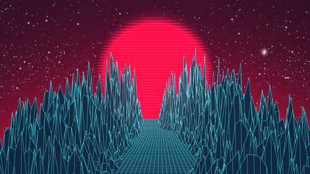 Sunset Synthwave Vector Images (over 750)