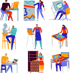 Different characters of creative professions Vector Image