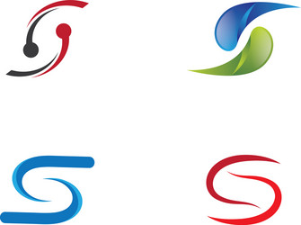 Letter s symbol design Royalty Free Vector Image