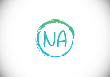 Initial monogram letter n a logo design template Vector Image
