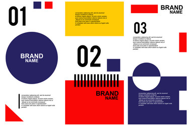 Layout social media post background design Vector Image