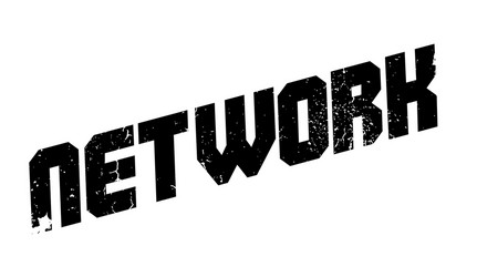 Network stamp on white Royalty Free Vector Image