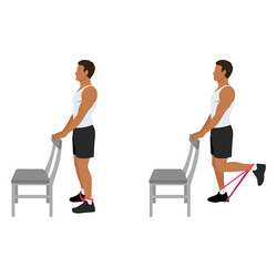 Standing Hamstring Stretch Vector Images (74)