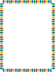 Paper doll drawing Royalty Free Vector Image - VectorStock