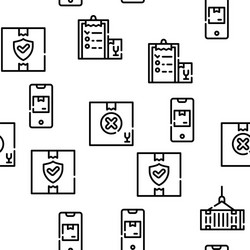 Logistics service seamless pattern Royalty Free Vector Image