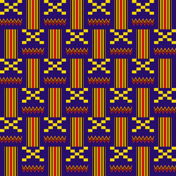 Ethnic seamless pattern cloth kente Royalty Free Vector