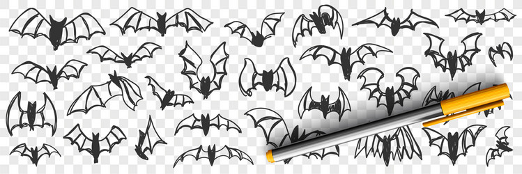 Bats Doodle Vector Images (over 7,100)