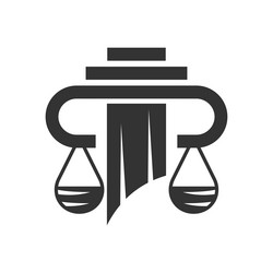 Law logo template icon brand identity isolated Vector Image
