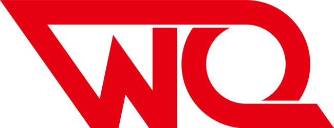 Letter wo overlapping line geometric logo Vector Image