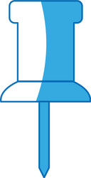 Thumbtack pin school supply Royalty Free Vector Image