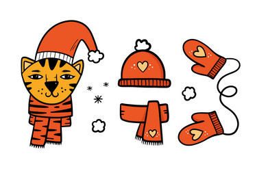 Cats in Clothes Vector Images (over 7,100)