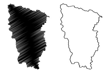 Uttar pradesh map Royalty Free Vector Image - VectorStock