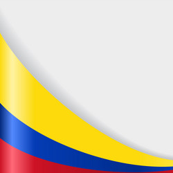 Colombia flag background blurred pattern Vector Image