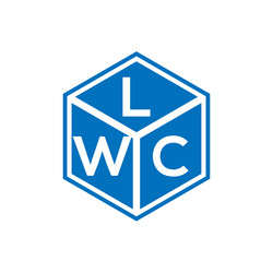 Lwc letter logo design on white background Vector Image