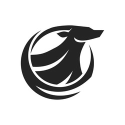 Oryx logo template isolated brand identity icon Vector Image