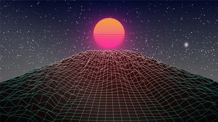 Sunset Synthwave Vector Images (over 750)