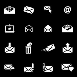 Icons Email Icon White Vector Images (over 37,000)