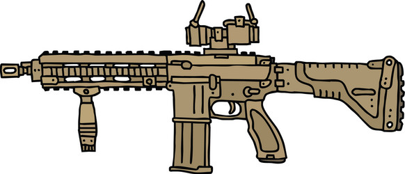 Automatic gun Royalty Free Vector Image - VectorStock