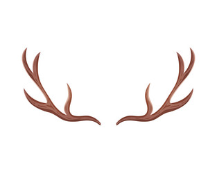 Animal horns sticker set Royalty Free Vector Image