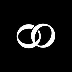 Wedding ring logo design template Royalty Free Vector Image