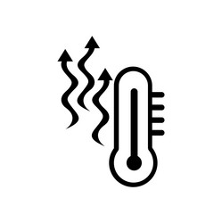 Heat wave symbol logo icon Royalty Free Vector Image