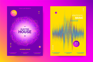 Electronic music poster for event promotion Vector Image