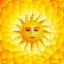 Old-fashioned sun decoration Royalty Free Vector Image