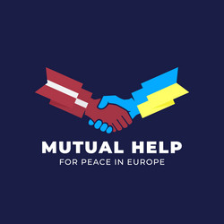National ukrainian flag concept symbol of help Vector Image