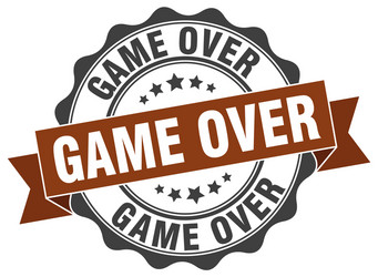 Game over stamp sign seal Royalty Free Vector Image