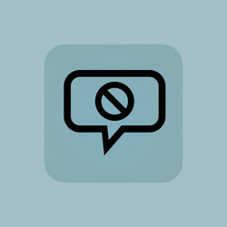 Pale blue no sign icon Royalty Free Vector Image