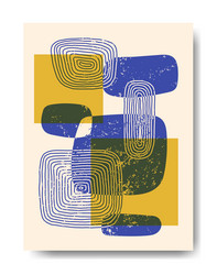 Set of cool optical pattern posters collection Vector Image