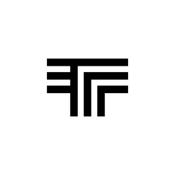 Modern t letter logo design Royalty Free Vector Image