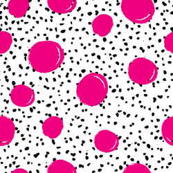 Seamless modern messy polka dot pattern Royalty Free Vector