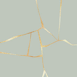 Kintsugi gold repair texture Royalty Free Vector Image