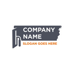 Plastering logo design Royalty Free Vector Image