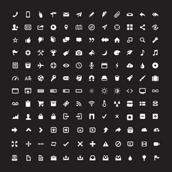 Set of universal icons 3 Royalty Free Vector Image