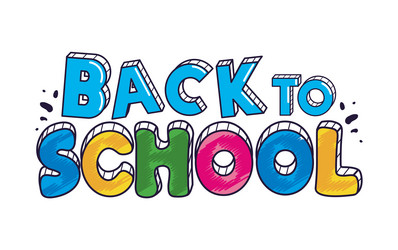 Back to school script font Royalty Free Vector Image