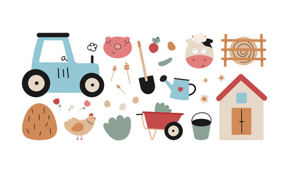 Farm Kids Vector Images (over 27,000)