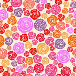 Rose seamless pattern Royalty Free Vector Image