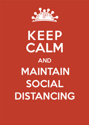 Keep calm and stay strong poster quote Royalty Free Vector