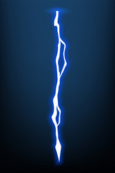 Lightning animation with sparks electricity Vector Image