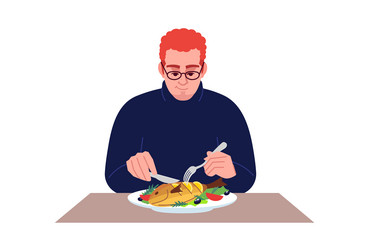 Man Eating Fish Vector Images (over 490)
