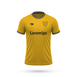 3d realistic soccer jersey shirt template Vector Image